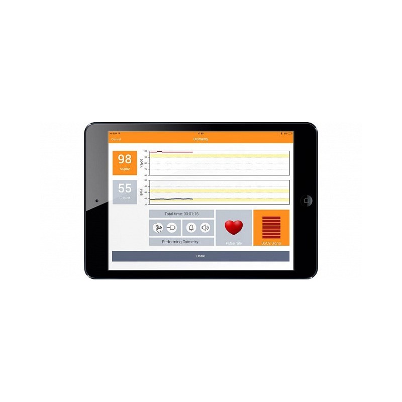 Spirometro tascabile MIR Spirobank 2 SMART con ossimetro e software...