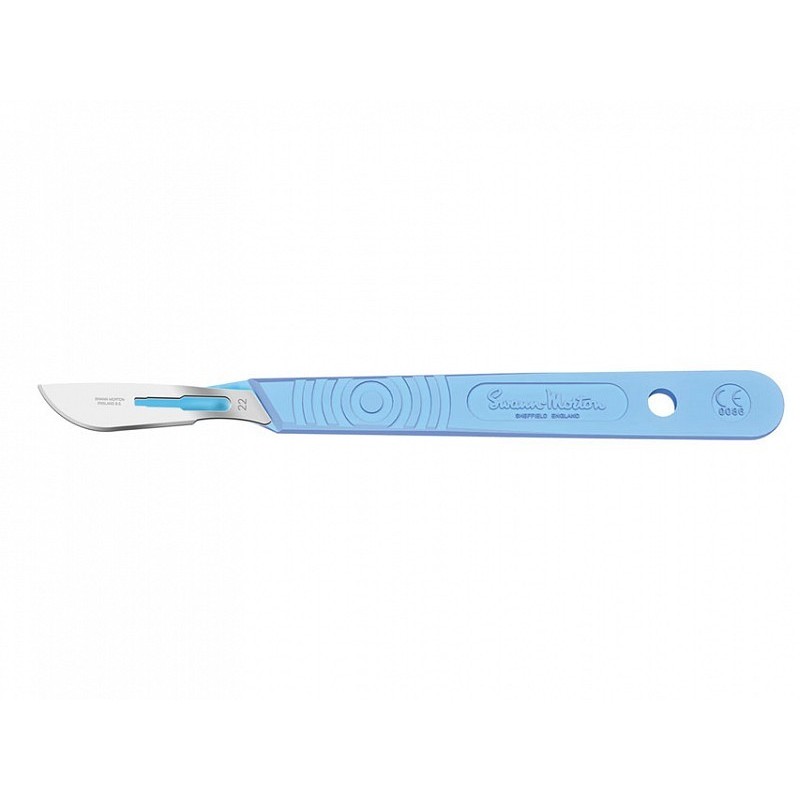 Swann-morton scalpel with stainless steel blade n.22 - sterile - pack ...