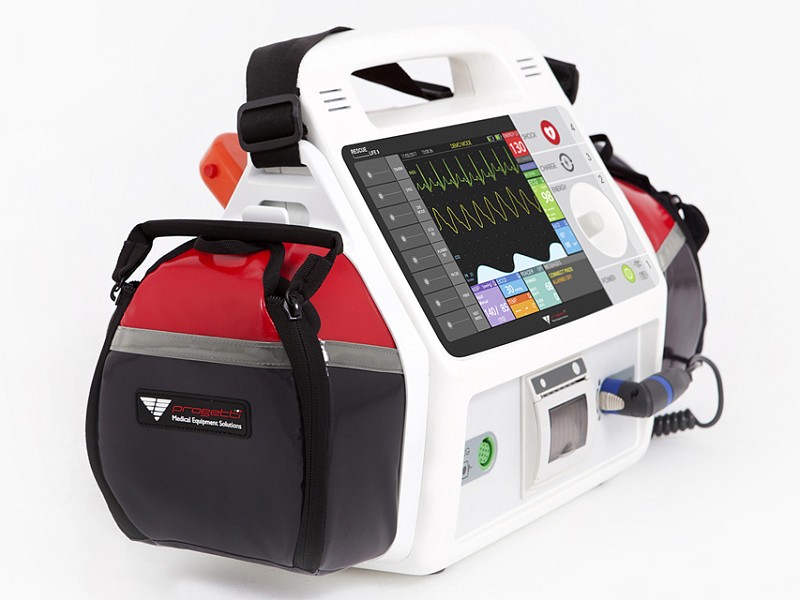 Rescue life 9 defibrillator with temp. - english